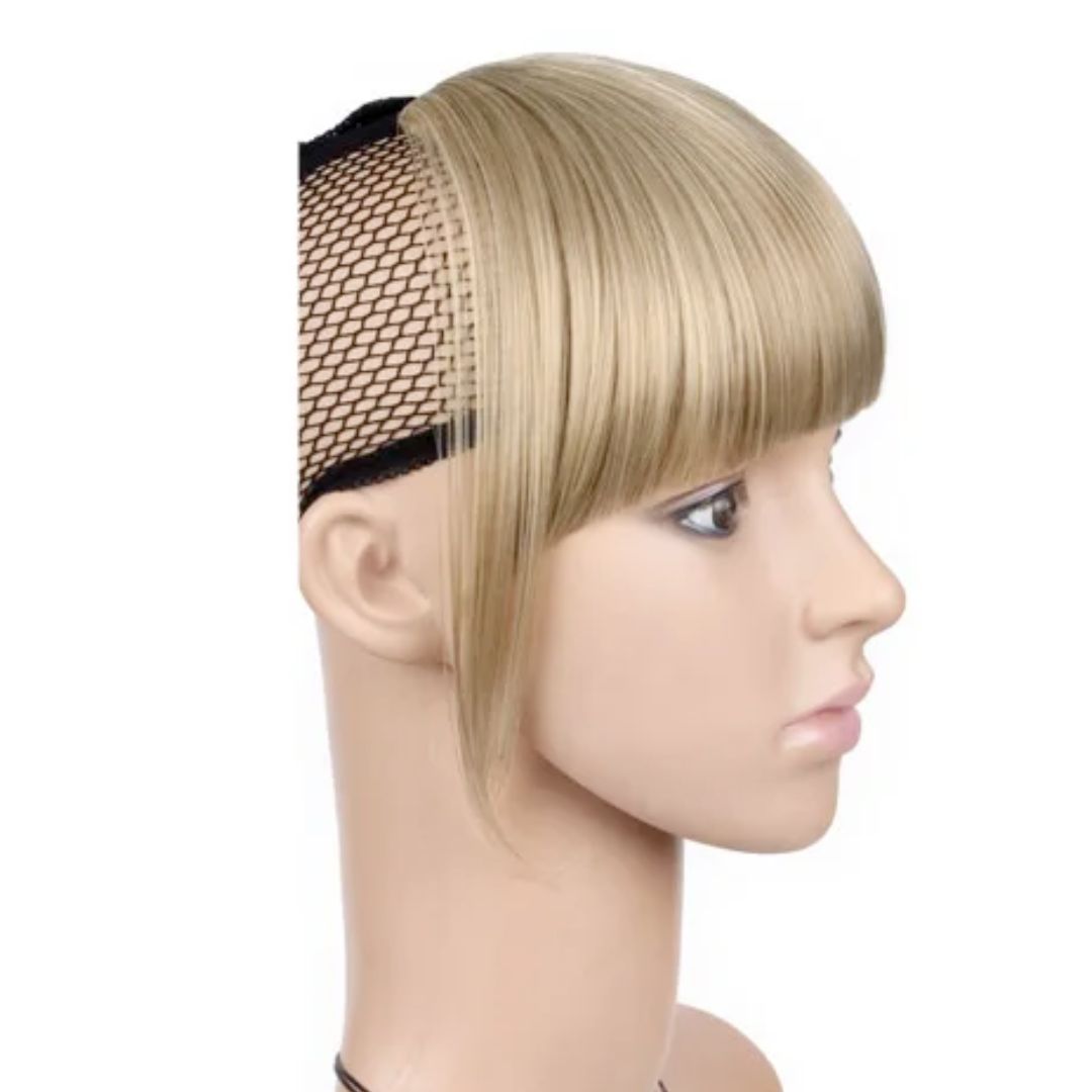 Fausse Frange Blonde Naturelle | Frange à Clip | Frossia