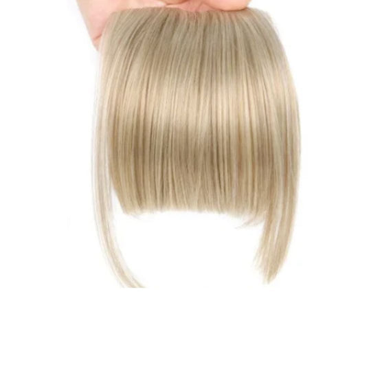 Fausse Frange Blonde Naturelle | Frange à Clip | Frossia