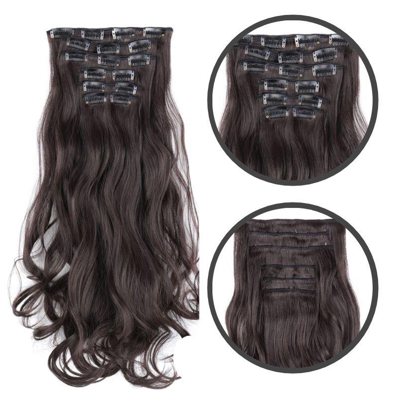 Extension Cheveux Bouclés à Clips Tie and Dye | Frossia